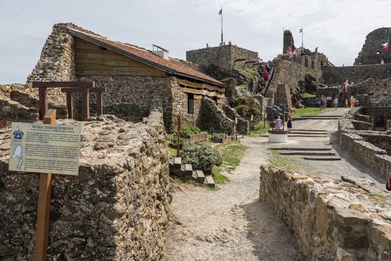 Szigliget Castle in Hungary Editorial Stock Image - Image of ancient ...