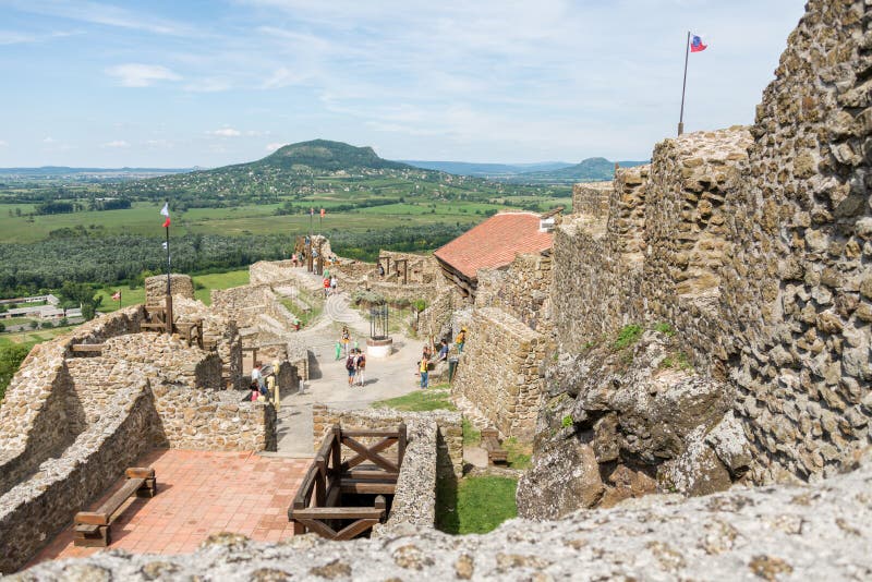 Szigliget Castle in Hungary Editorial Photo - Image of mountain, lake ...