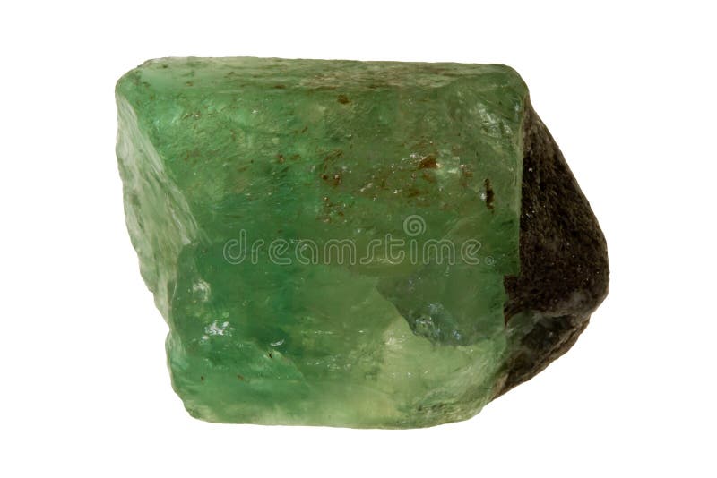 Szmaragd surowy obraz stock. Obraz złożonej z kamień - 17758099