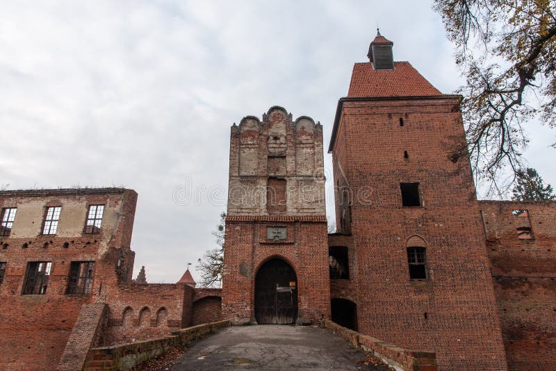 Szymbark Castle in Poland stock image. Image of fortress - 76925293