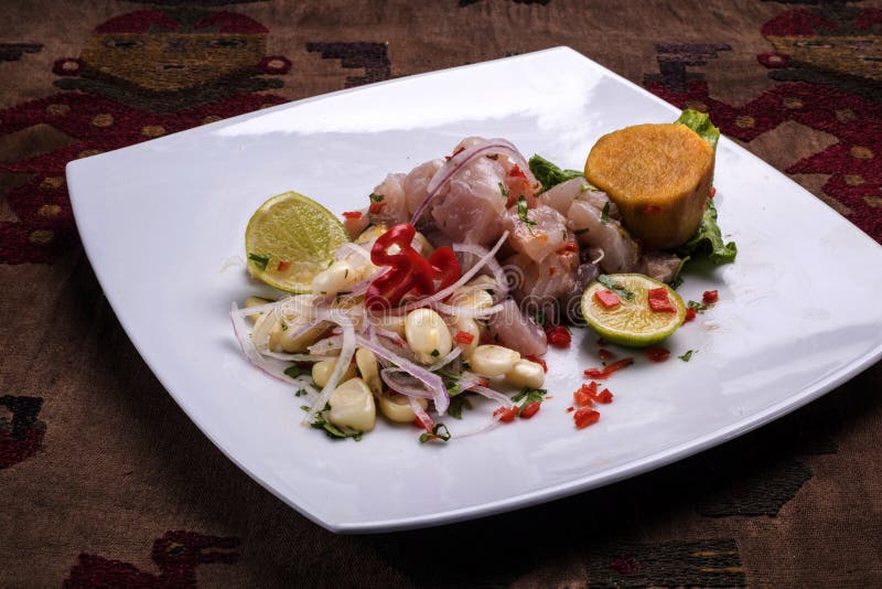 Símbolo De Ceviche Plato De La Gastronomía Peruana. Perú Imagen de ... Símbolo De Ceviche Plato De La Gastronomía Peruana. Perú Imagen de ...