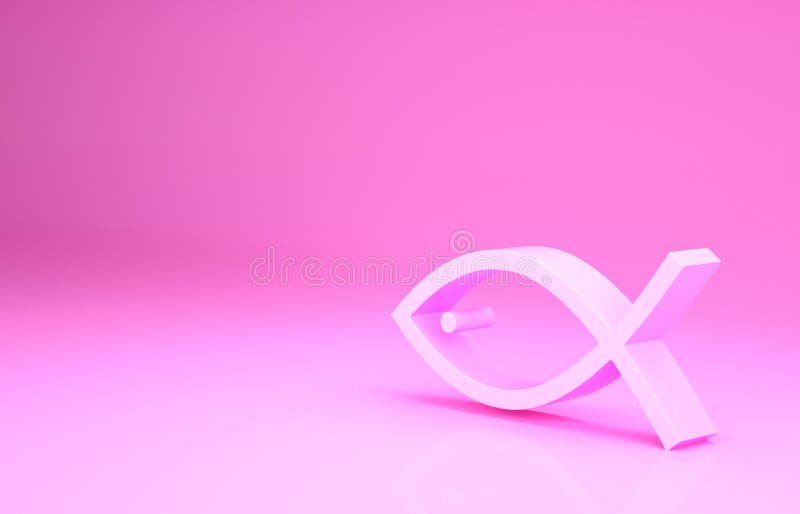 Símbolo De Pez Cristiano Rosa Icono Aislado En Fondo Rosa. Símbolo De ... Símbolo De Pez Cristiano Rosa Icono Aislado En Fondo Rosa. Símbolo De ...