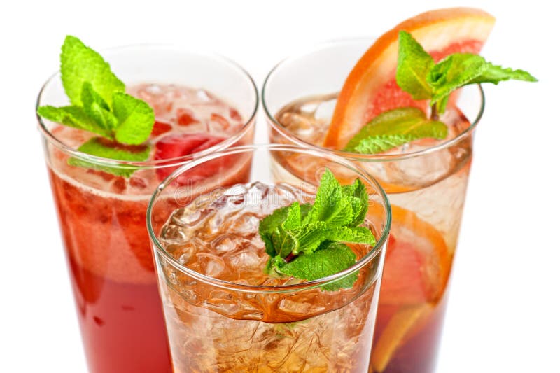 Té frío fresco foto de archivo. Imagen de fruta, refresco - 35355408
