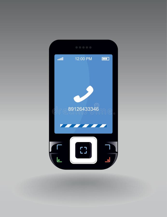 Image De Dessin Animé D'une Icône De Téléphone Portable. Pictogramme De ...