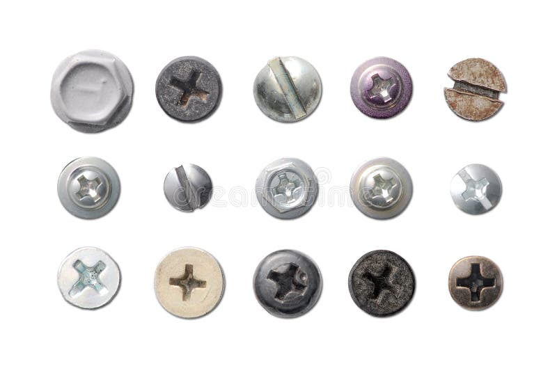 Têtes de vis image stock. Image du industrie, attache - 18871609