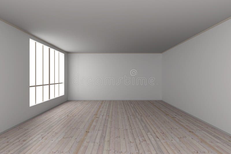 Windows i tomt rum stock illustrationer. Illustration av väggar - 36537357