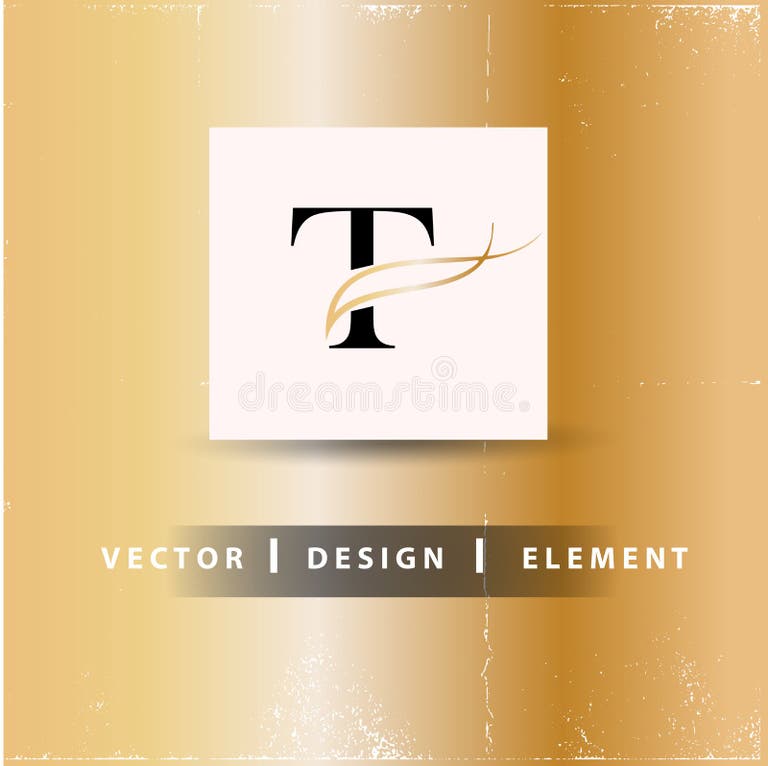 T-bokstav Logo Design Concept Vektor Illustrationer - Illustration av ...