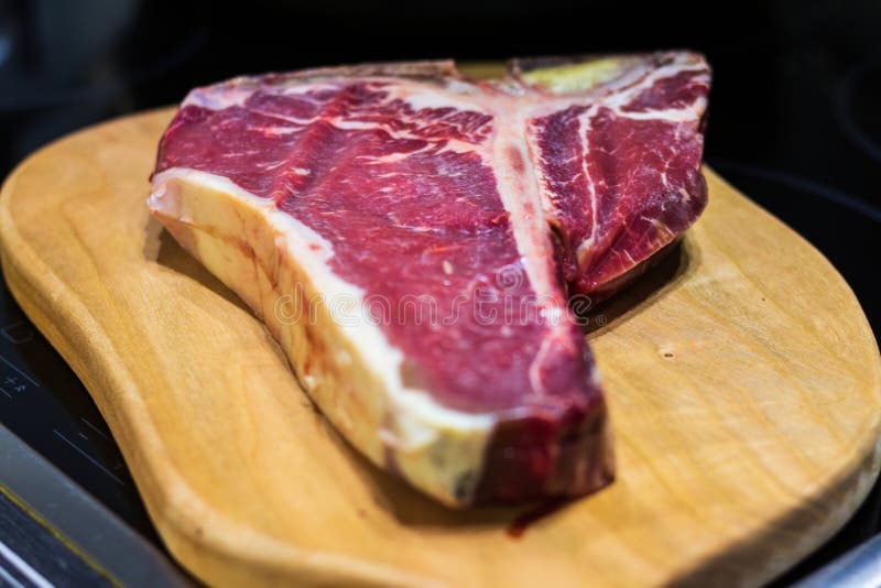 T-bone marbled beef steak stock photo. Image of food - 202188890