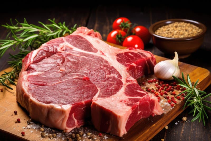 T-bone Steak Cut into Pieces Showing Juicy Inside Stock Image - Image ...