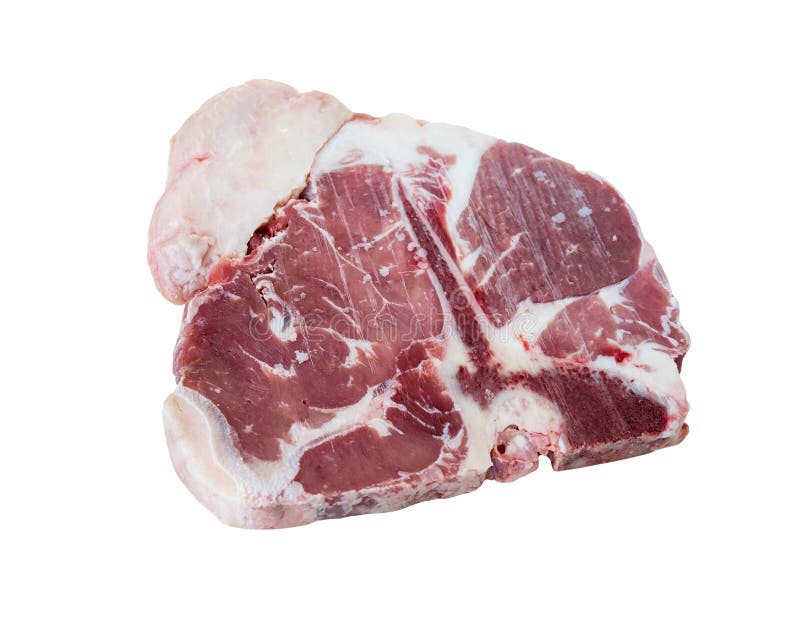 T-bone Steak Isolated On White Background Stock Image - Image of meat ...