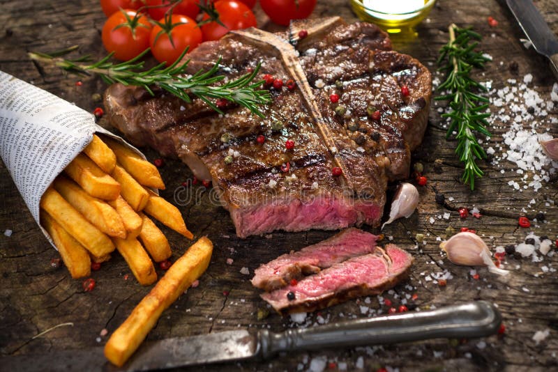 T-Bone Steak stock image. Image of meat, culinary, natural - 4793825