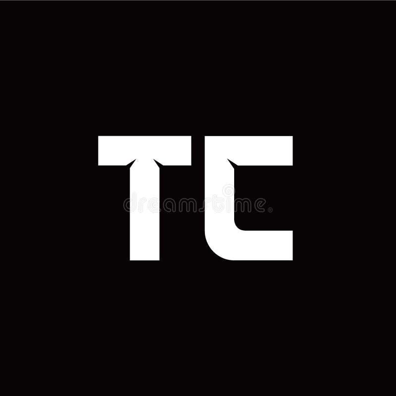 T C Letter Monogram Style Initial Logo Template Stock Illustration ...