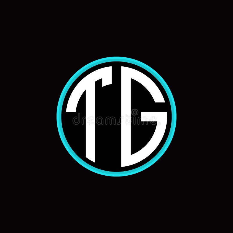 T G Initial Circle Logo Monogram Template Stock Vector - Illustration ...