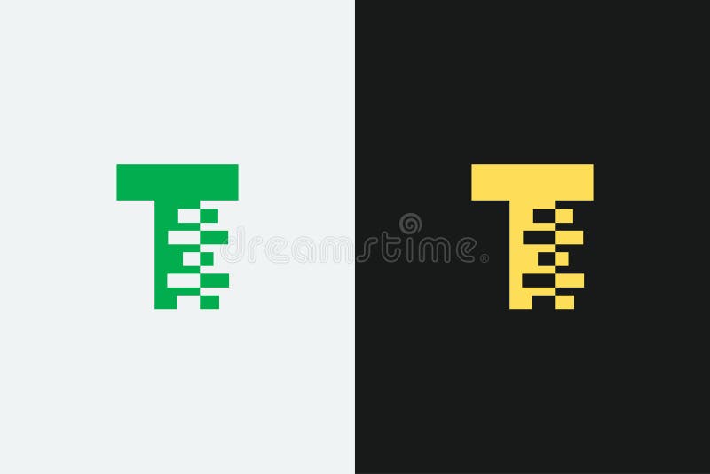 T Letter Iconic Transformation Shape Vector Logo Design. Creative Brand ...