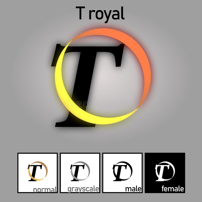 T Letter Logo Royal. - Vector Stock Vector - Illustration of isolated ...