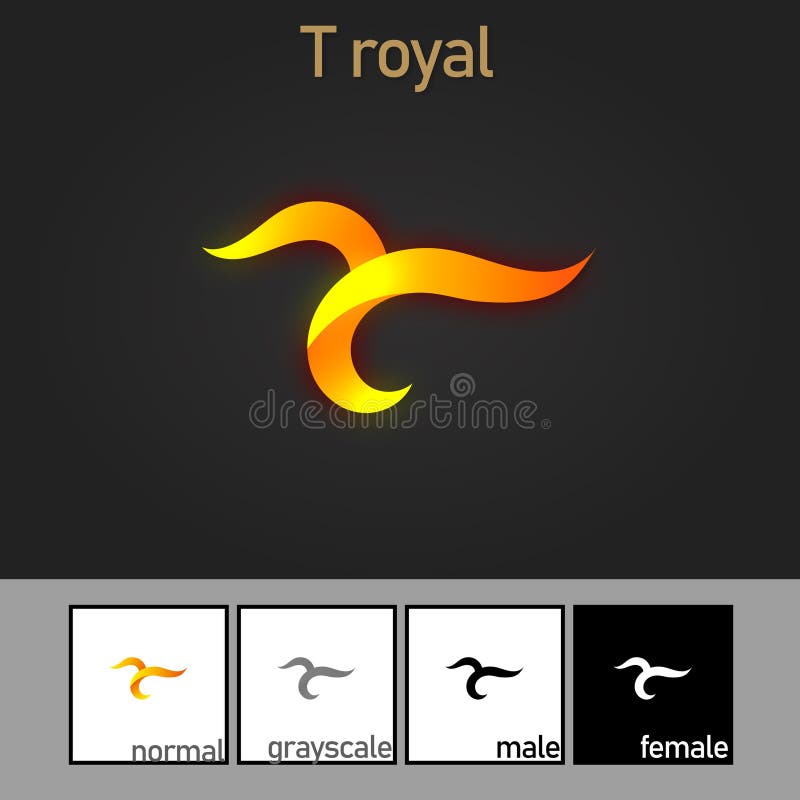 T Letter Logo Royal. - Vector Stock Vector - Illustration of business ...