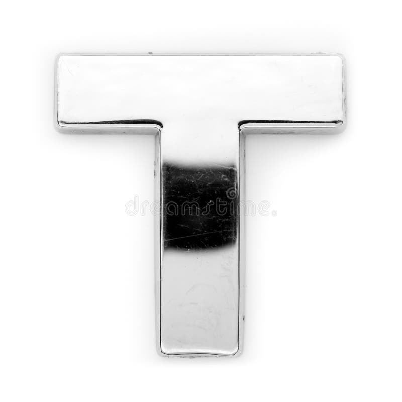 T - Metal letter stock photo. Image of message, gray, metallic - 6742696