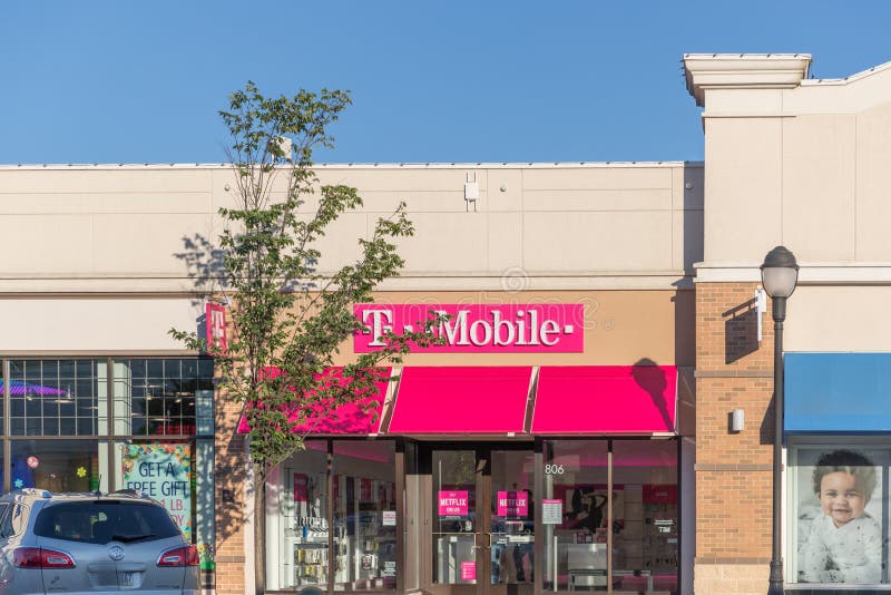 T Mobile store front editorial stock photo. Image of editorial - 120265278