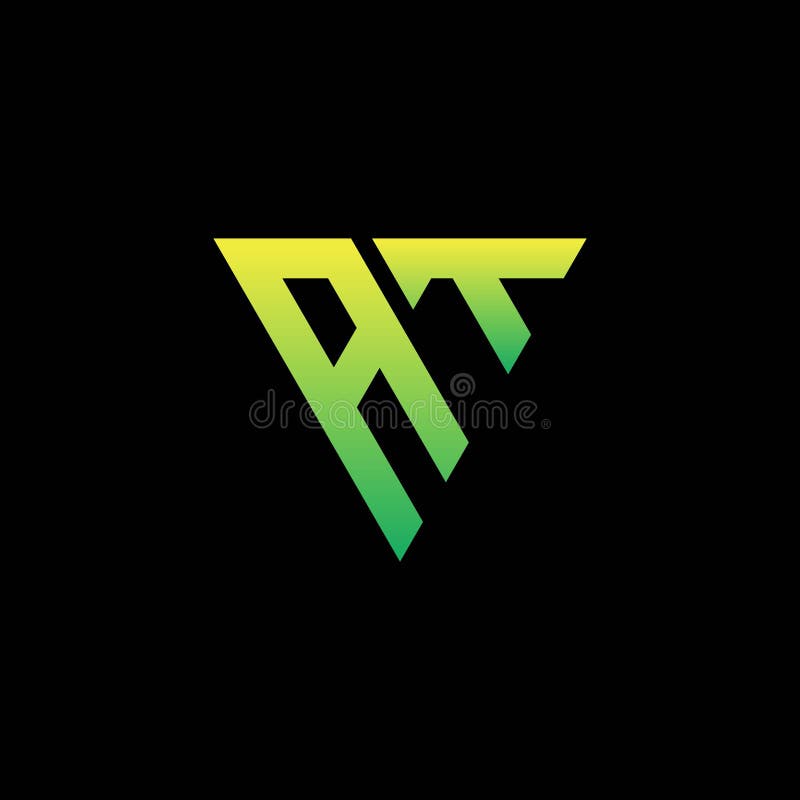 Initial Triangle Logo Monogram with Triangle Shape Stock Vector ...