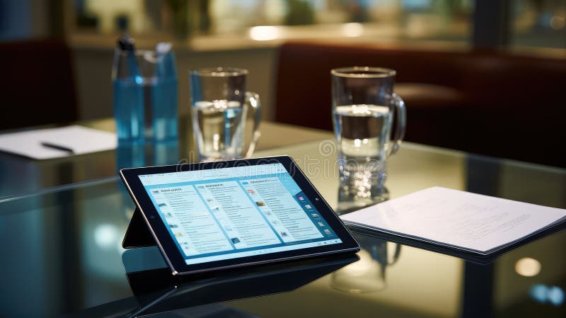 T notepad on table stock illustration. Illustration of productivity ...