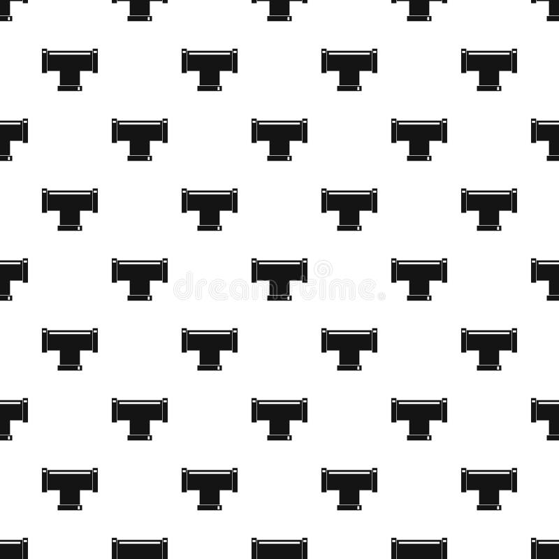 T Pipe Connection Pattern Vector Stock Vector - Illustration of ...