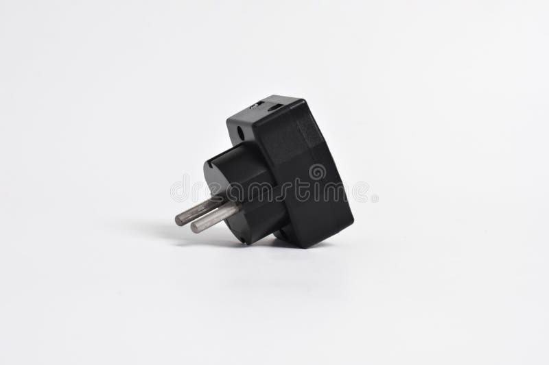 T Plug, with 3 Plug Holes, Electric Plug Socket Adapter Stock Photo ...
