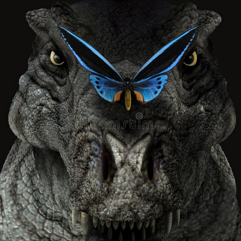 T.Rex and B.Fly - 01 stock illustration. Illustration of horror - 2157513