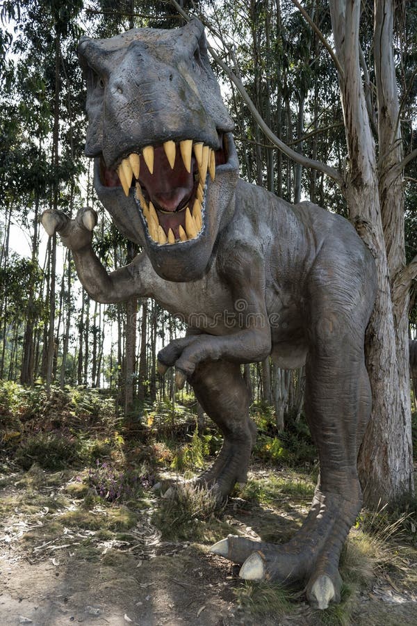 T rex editorial image. Image of extinct, tree, dinosaur - 96511355