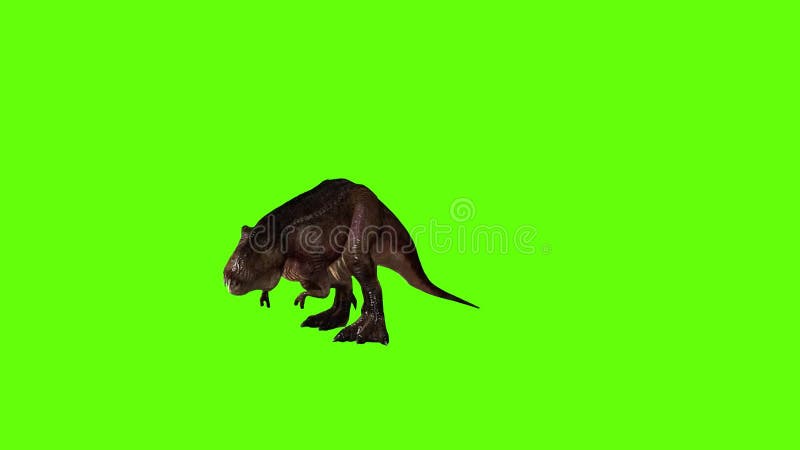 T-rex Dinosaur Human Kill 3D Rendering Green Screen Animation Stock ...