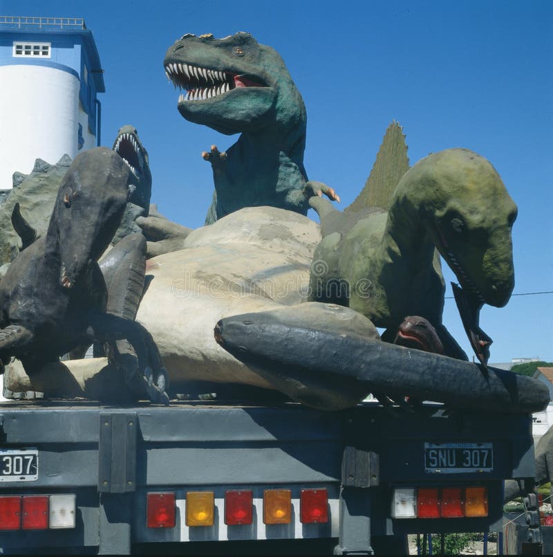 T-Rex Dinosaur Transport in Truck Circus Editorial Image - Image of ...