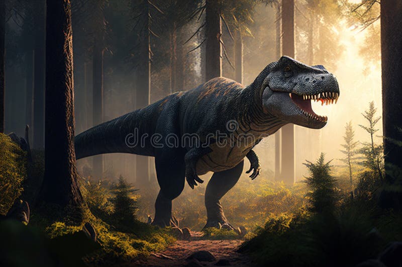 T-Rex - KI stock illustration. Illustration of monstrous - 270379036