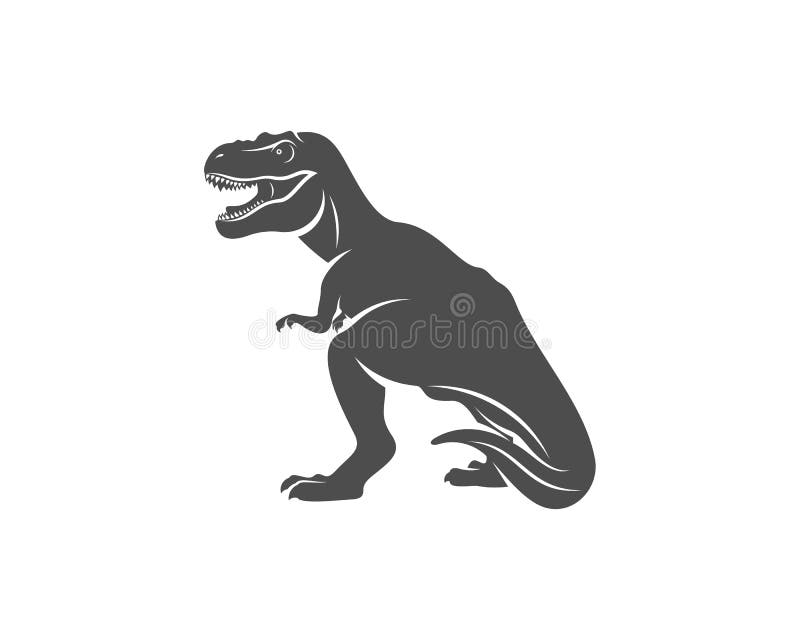T Rex Logo Design Template. Vector Illustration Stock Vector ...