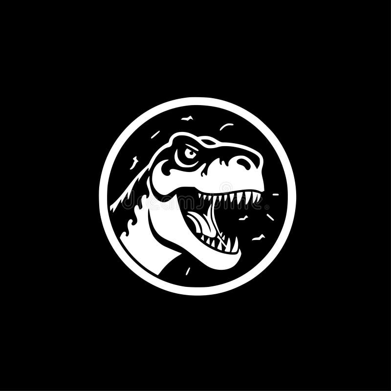 T-rex - Minimalist and Flat Logo - Vector Illustration Stock ...