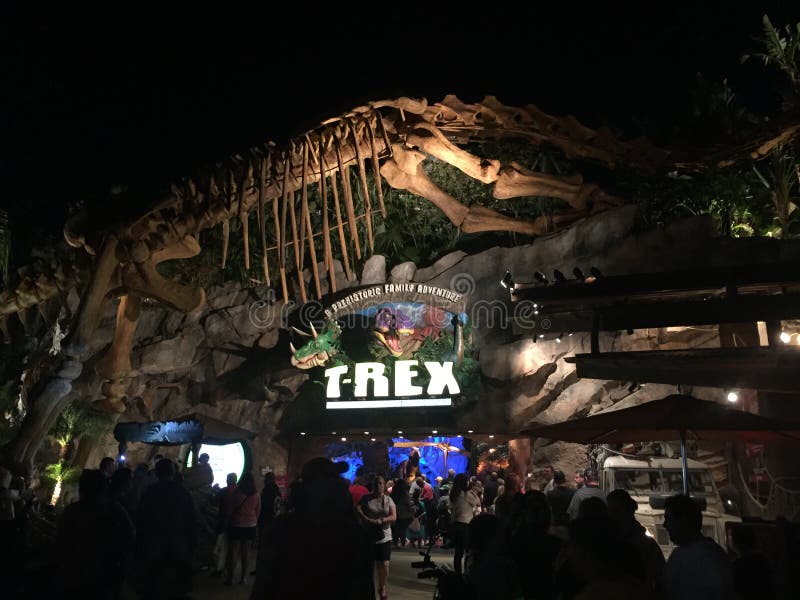 T-Rex Restaurant at Universal Studios, Florida Editorial Photography ...