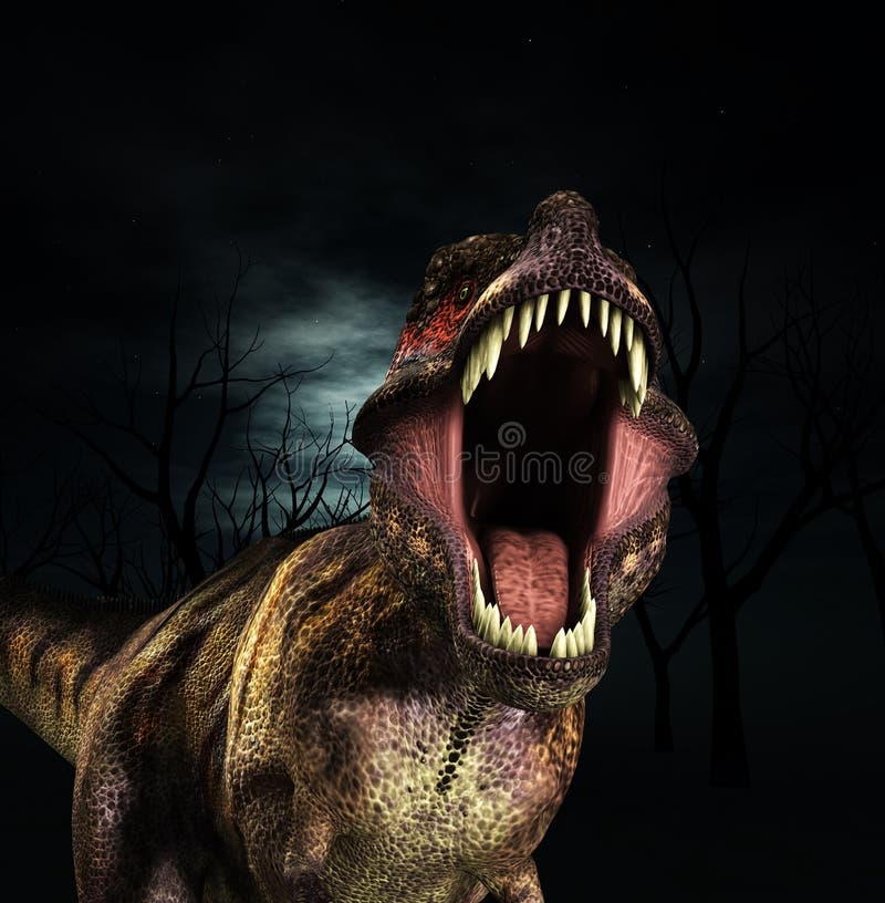 T Rex Roar Stock Illustration Image Of Dinosauria Roaring 14099811
