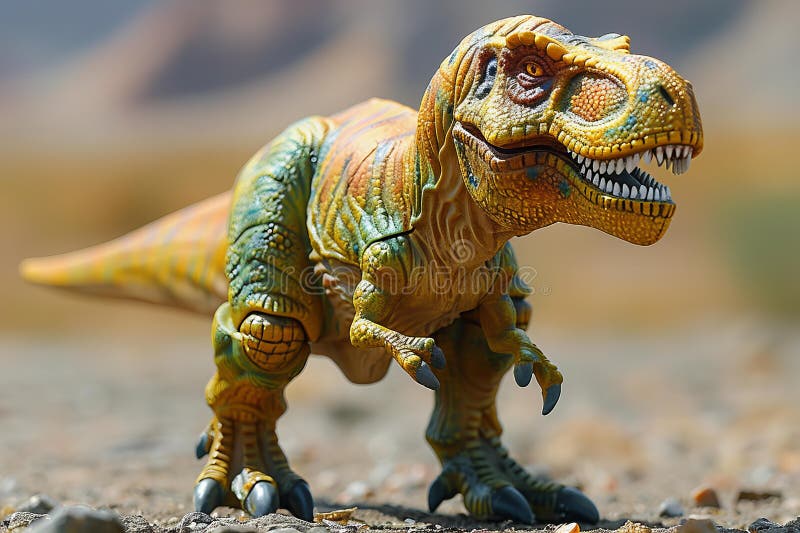 A T Rex Toy is Shown with All Four Out, High Quality, High Resolution ...