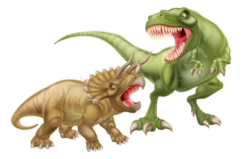 T Rex Versus Triceratops stock vector. Illustration of fighting - 56146460 T Rex Versus Triceratops stock vector. Illustration of fighting - 56146460