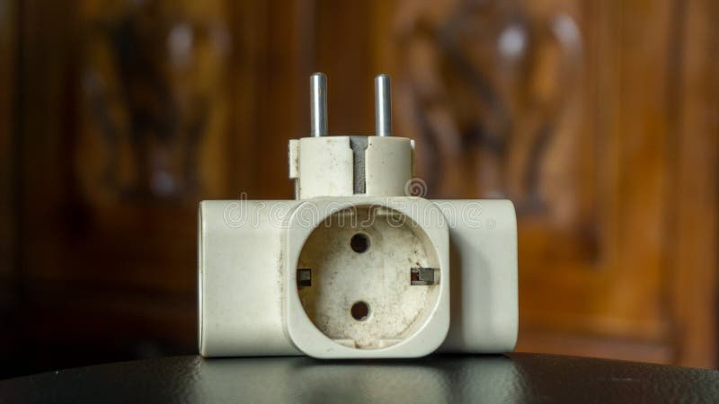 White electric splitter stock image. Image of house - 254945321