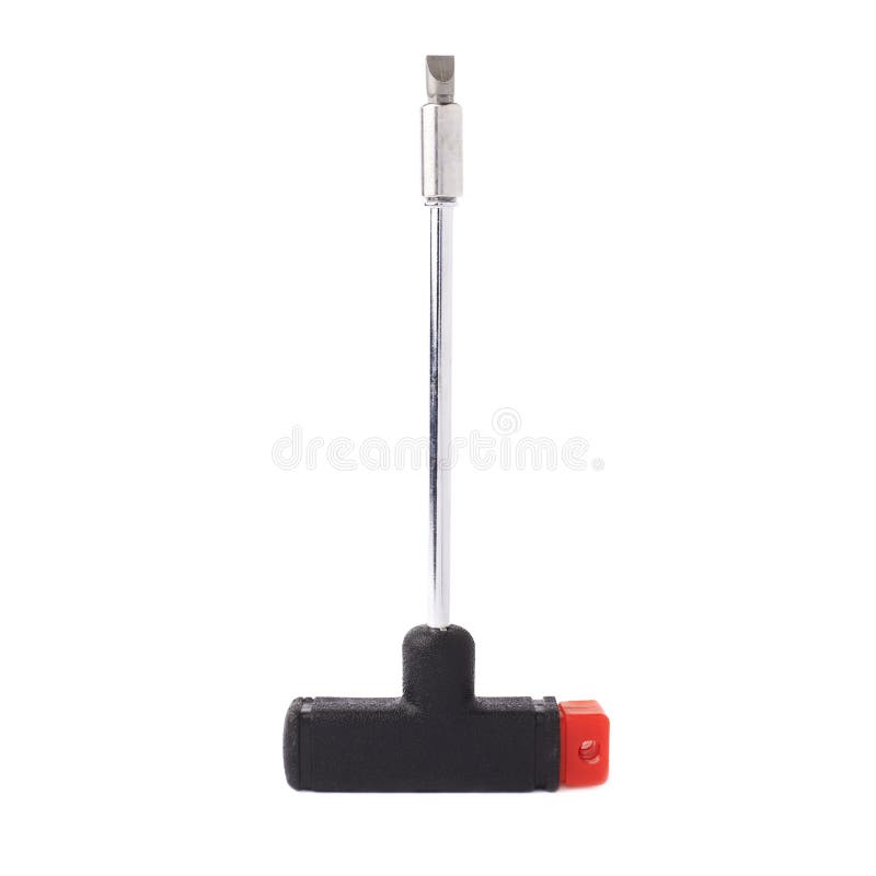 Set of T-shape Screwdriver Isolated Over White Background Stock Image ...