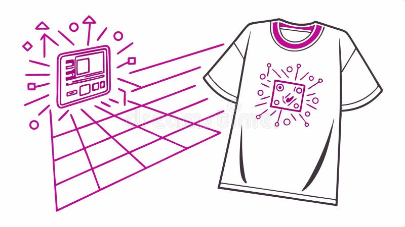 T,shirt Design with Circuit, Tech Apparel and Modern Graphic and ...