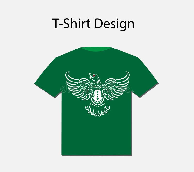T-shirt Design in Eagle Theme Art Vector Illustration Stock Vector ...