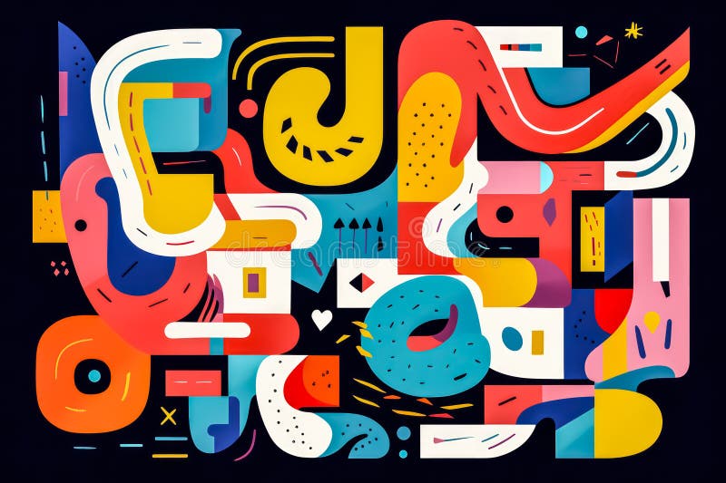 T-Shirt Designs with Memphis Design Elements Stock Photo - Image of ...