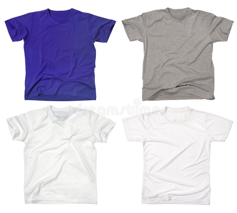 T-shirt em branco 2 imagem de stock. Imagem de recorte - 3687013