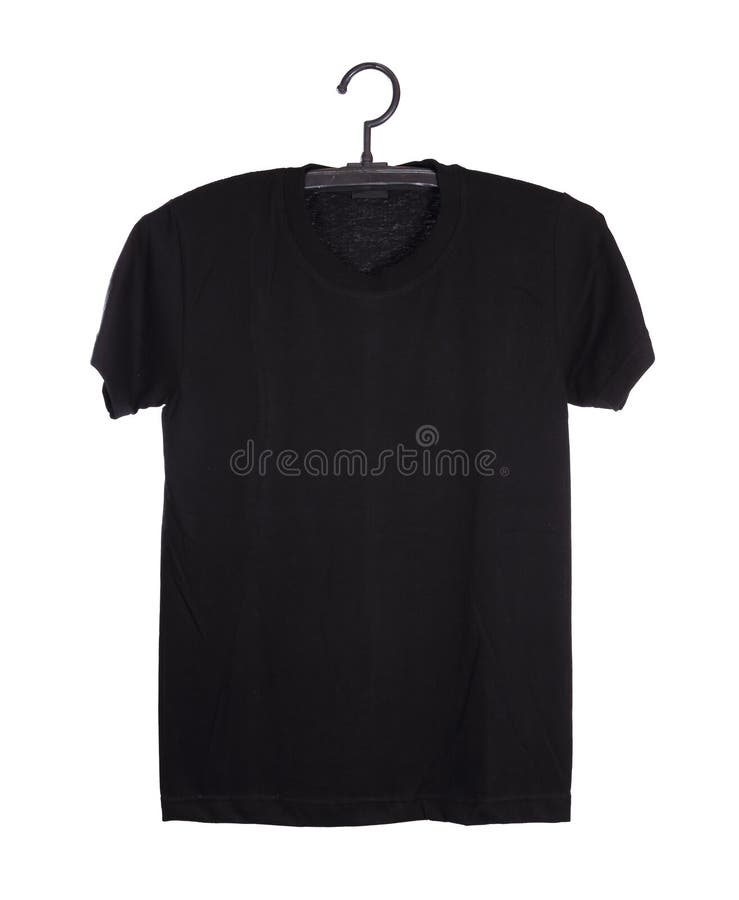 T-shirt Hanging on a Hanger Stock Photo - Image of transparent, short ...
