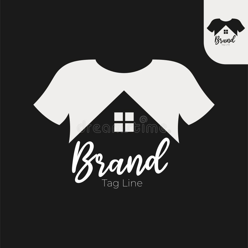 T Shirt and House Logo Elegant and Stylish Stock Vector - Illustration ...