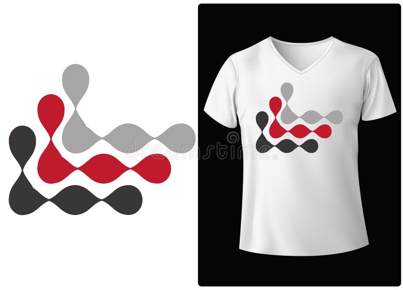 T Shirt Vector Print, Simple Shape, Illustration Abstract T Shirt Style ...