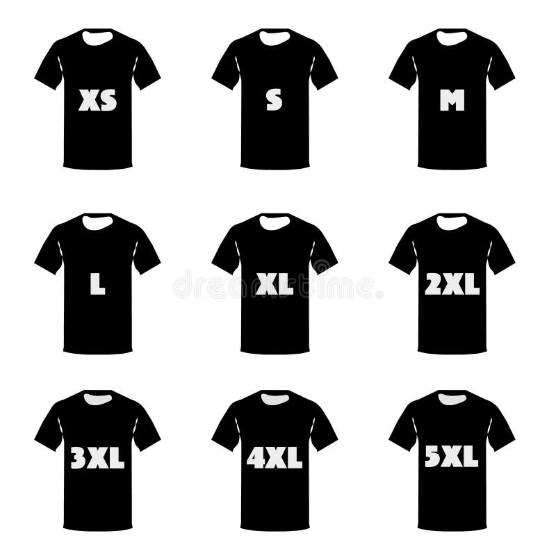 T Shirt Size Chart Stock Illustrations – 55 T Shirt Size Chart Stock ...