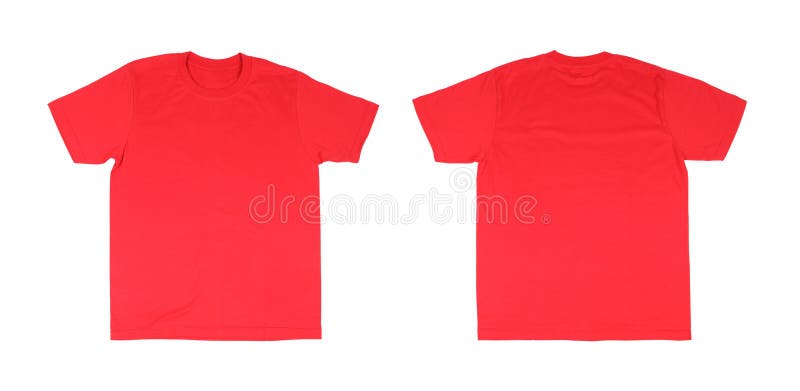 T-shirt Template Set(front, Back) Stock Photo - Image of retail ...