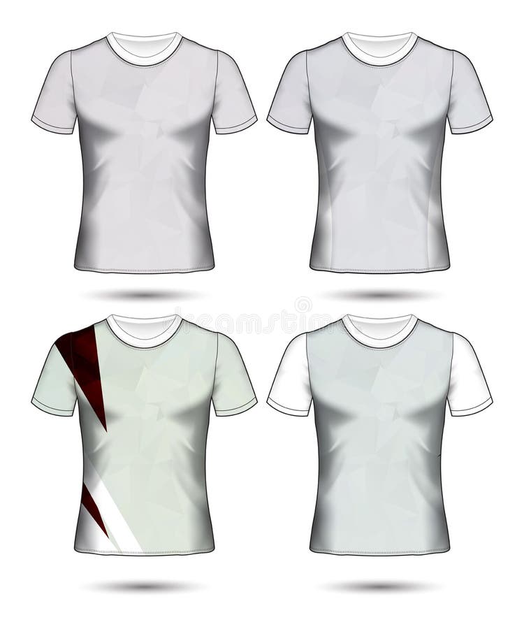 T Shirt Templates Abstract Geometric Collection Of Different Colors