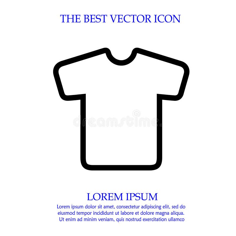 T-shirt vector icon eps 10 stock vector. Illustration of clothing ...